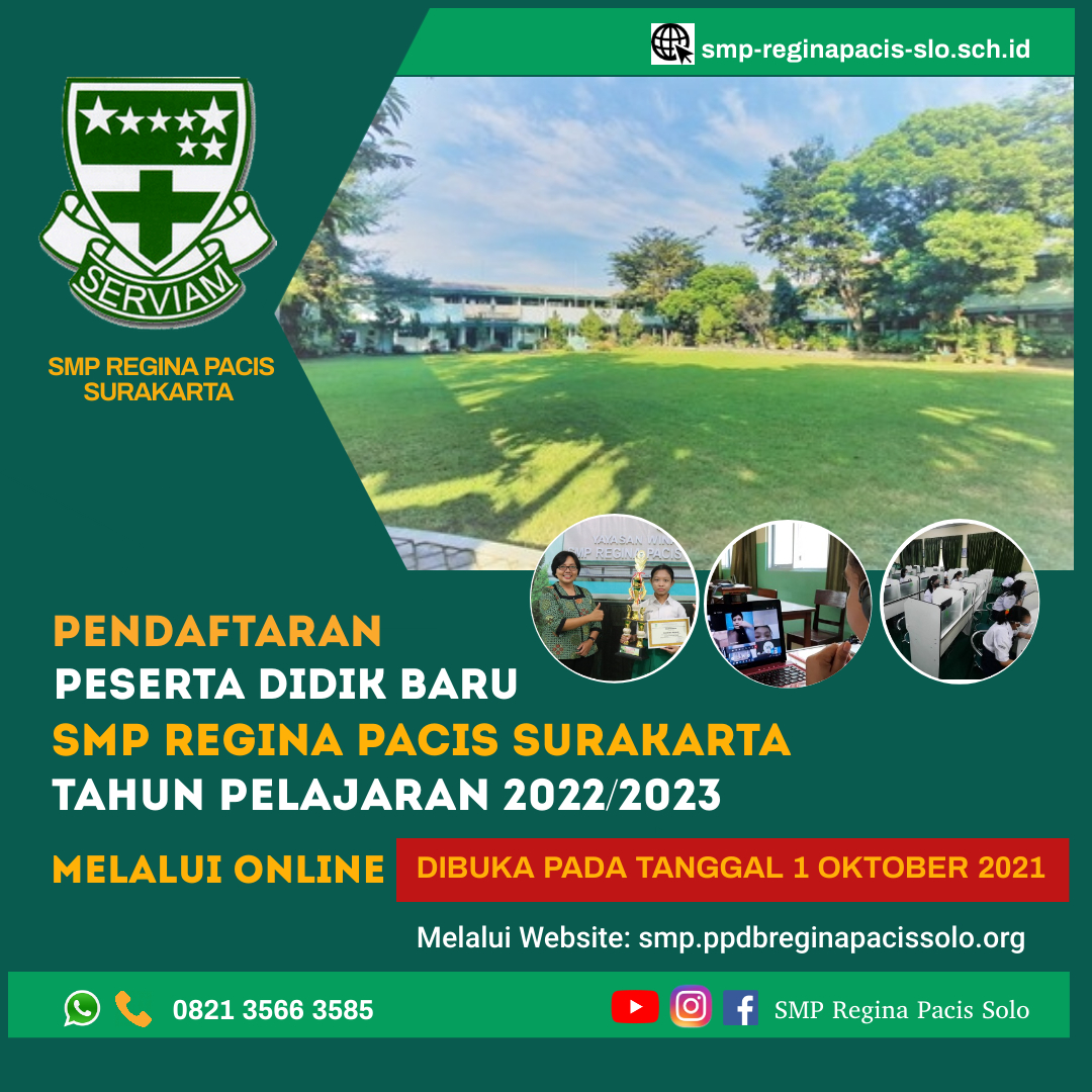 Pendaftaran Peserta Didik Baru (PPDB) SMP Regina Pacis Surakarta ...